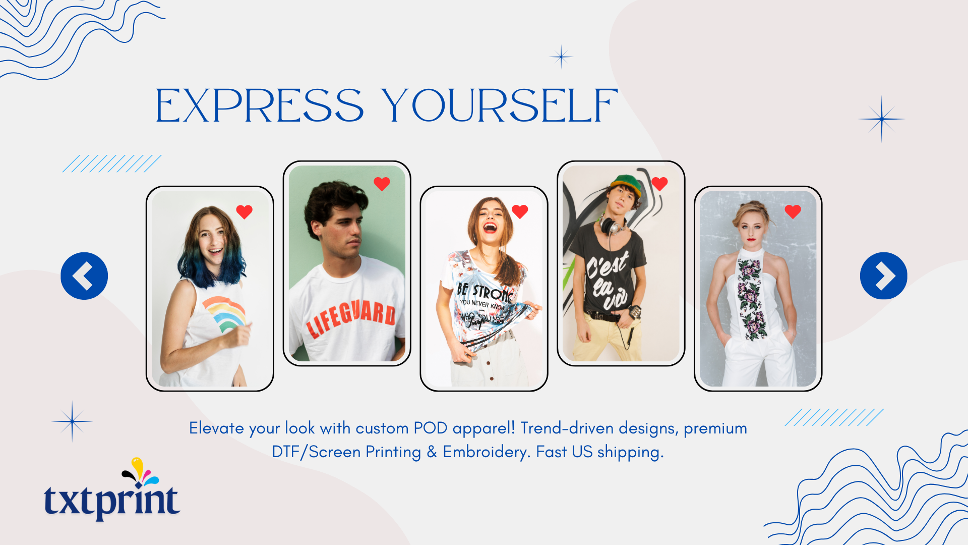 #1 Custom Printing Texas | DTF, Screen Print & Embroidery | TxTPrint